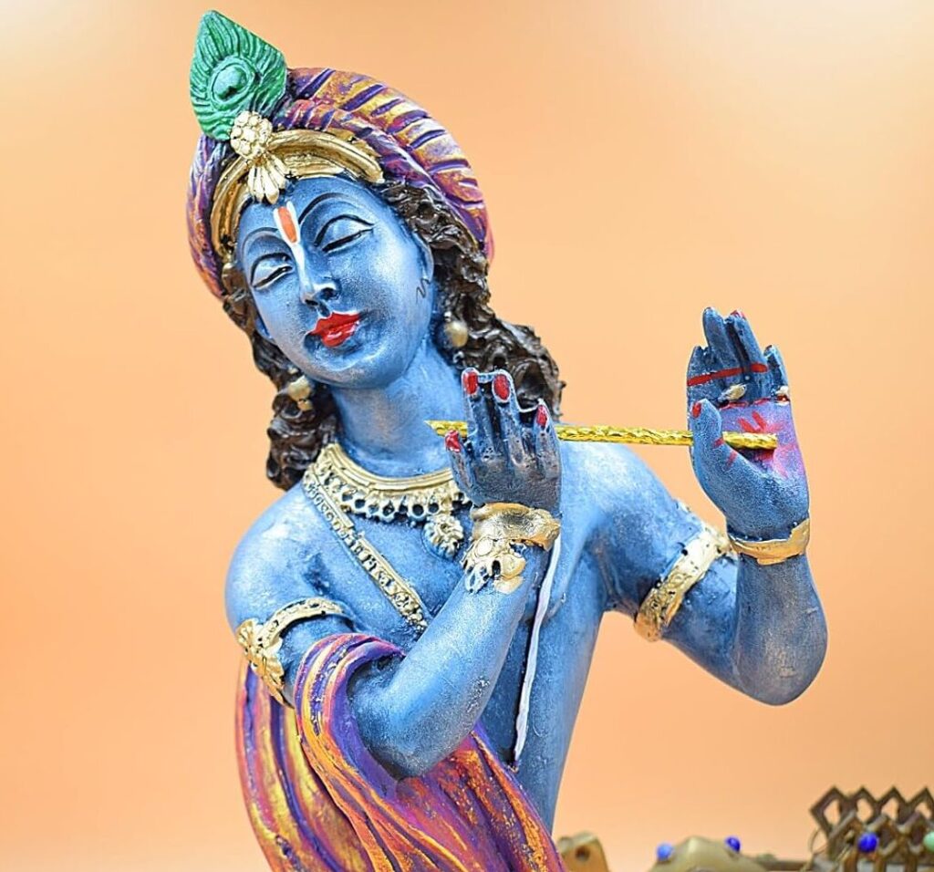 Bring Home Serenity with the PINKWOOD CRAFT Lord Krishna Idol: A ...